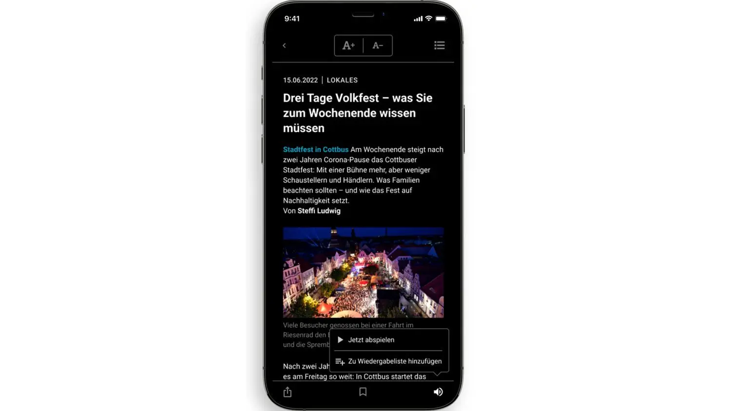 Neue LR-App: Was die Vorlese-Funktion der LR-App bietet | Lausitzer ...